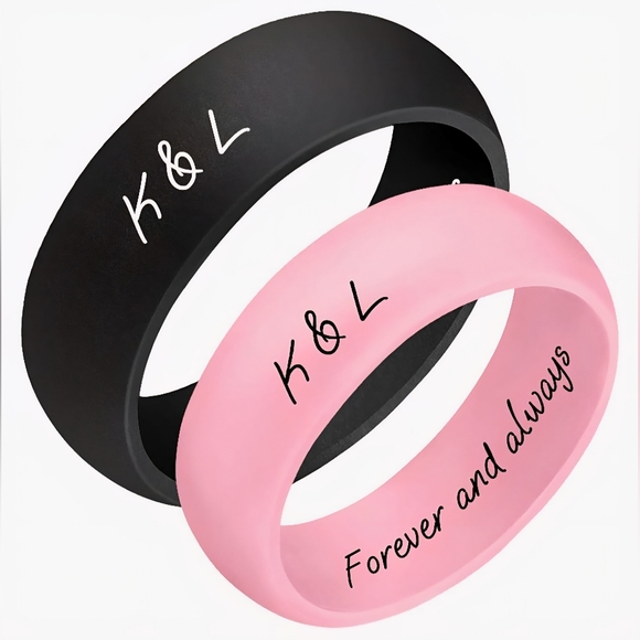 Source Unknown | Jewelry | Silicone Ring Set | Poshmark